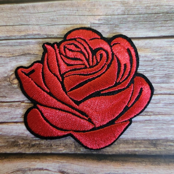 Accessories | Bright Red Rose Beautiful Floral Punk Rockabilly 9s ...